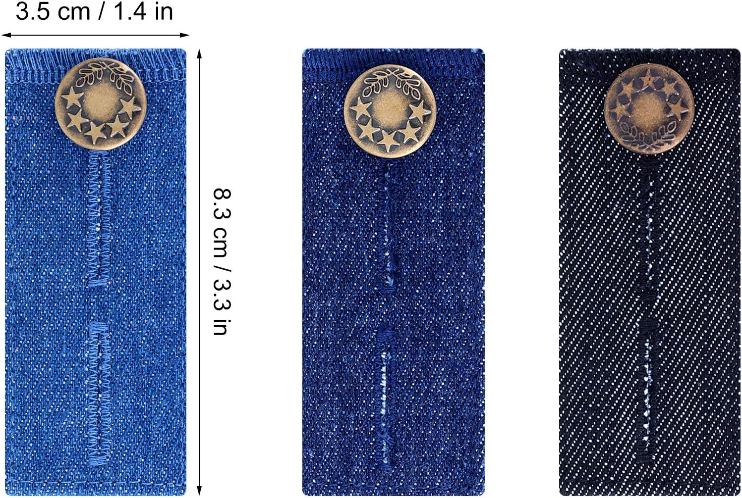 16 Pieces Waistband Button Extender Set Jeans Extender Waist Extender ...