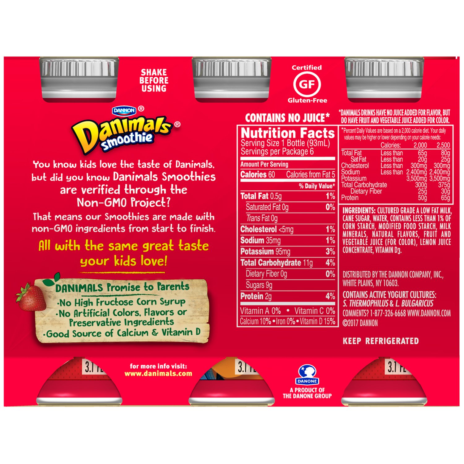 Danimals Drinkable Yogurt Nutrition Facts | Besto Blog