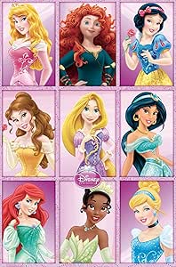 Amazon.com: Trends International Disney Princess - Grid Wall Poster, 22 ...