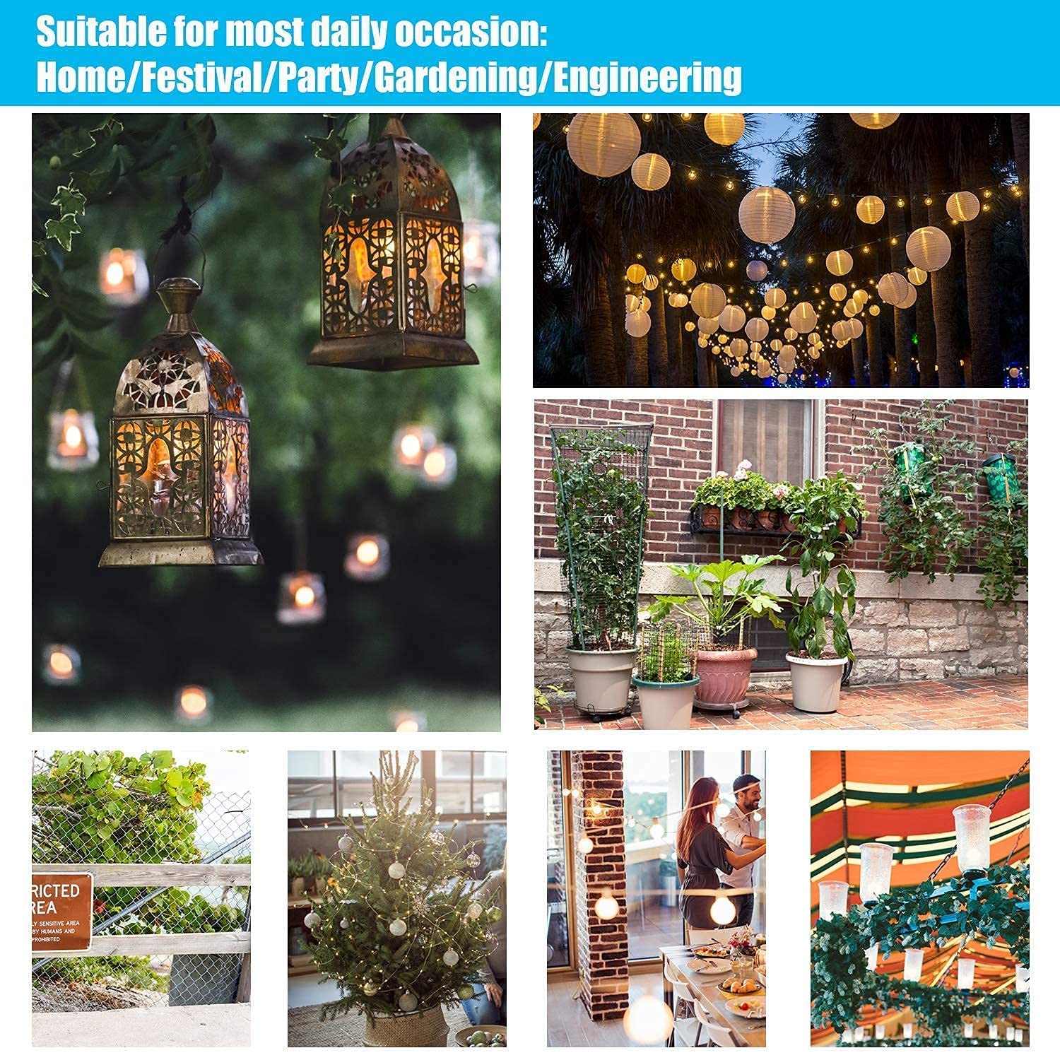 Heyiarbeit 5/128 Wire Rope 304 Stainless Steel Wire Cable, 177.12ft Length Aircraft Cable ...