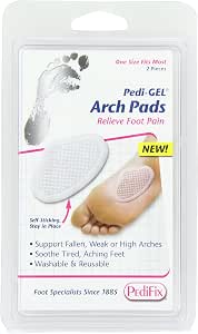Amazon.com: PediFix Pedi-gel Arch Pads, 2-Count : Health & Household
