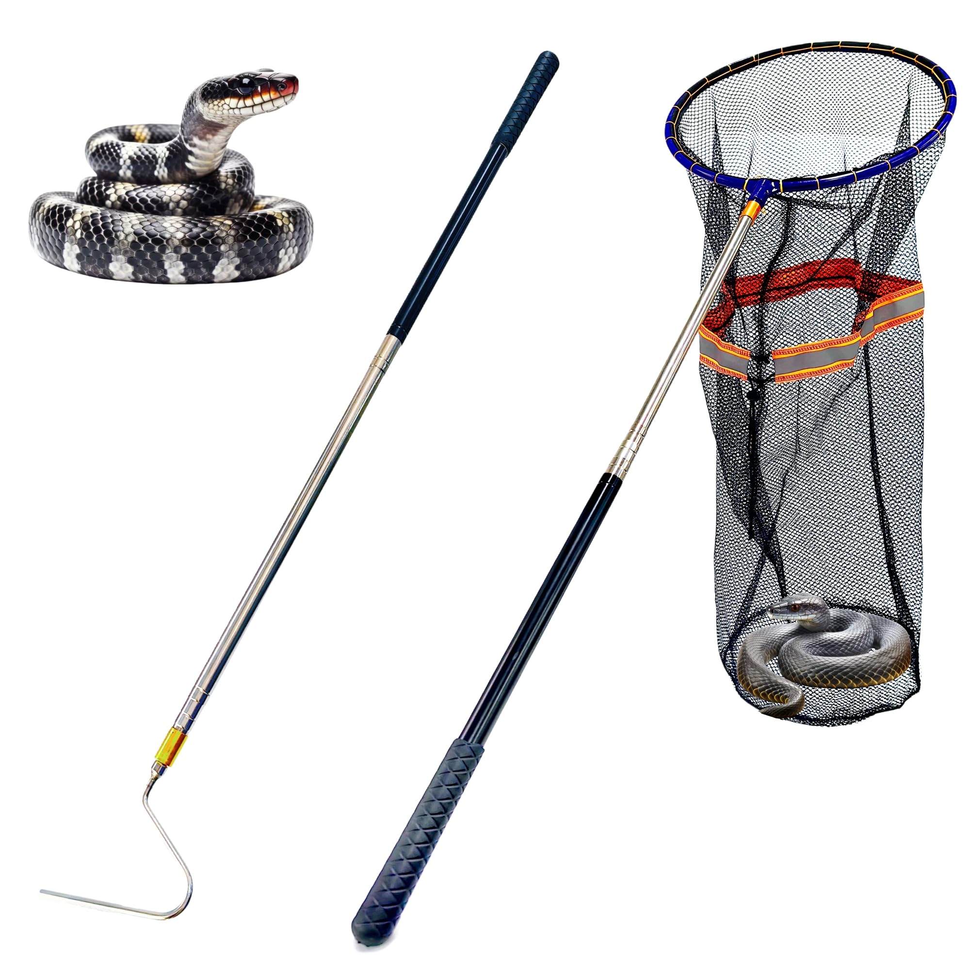 SIWRDTG Snake Catcher Net Rattlesnake Grabber Snake Grabber Tool Snake ...