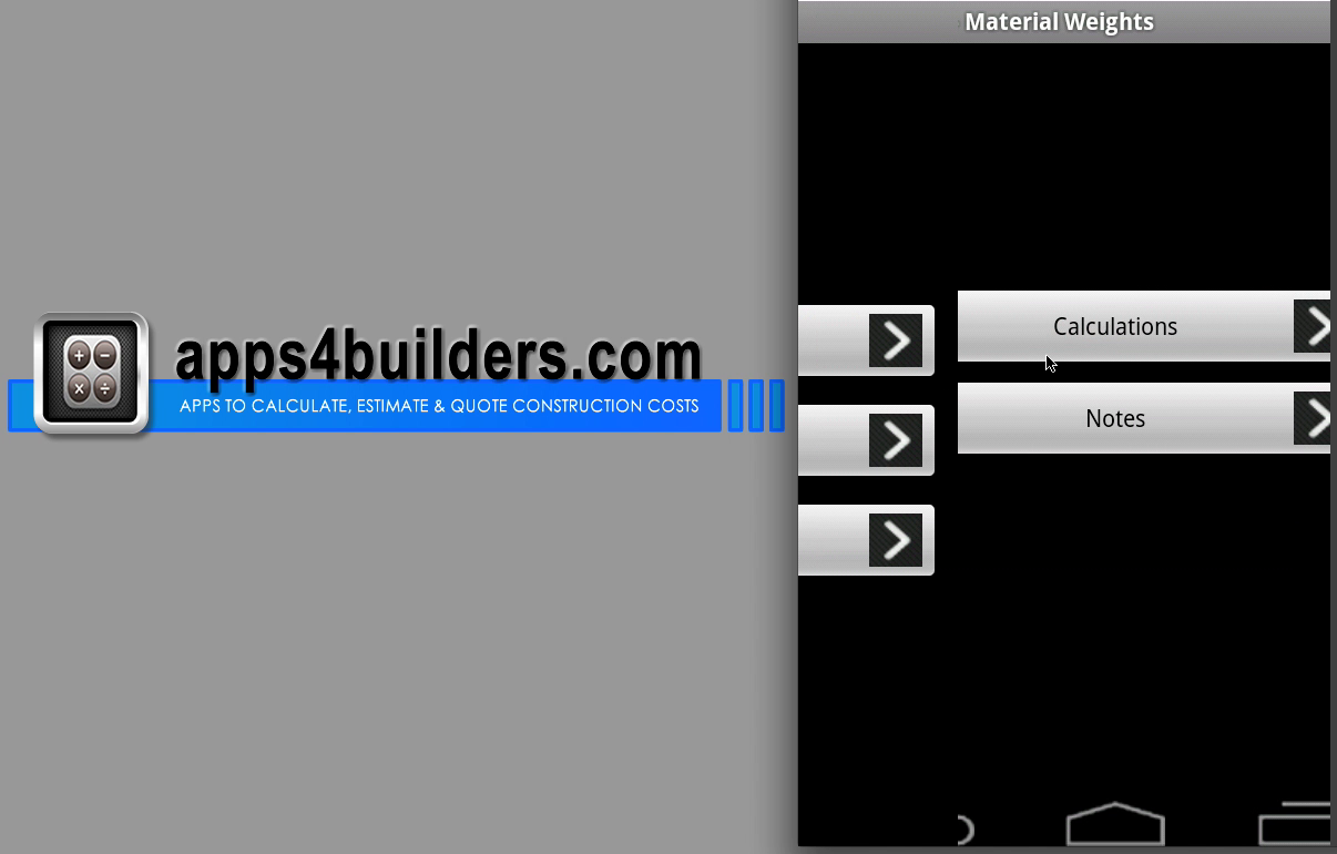 Material Weight Calculator LITE - App on Amazon Appstore