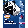 Avery White Matte CD/DVD Labels 80 Count(5692) : Amazon.ca: Office Products