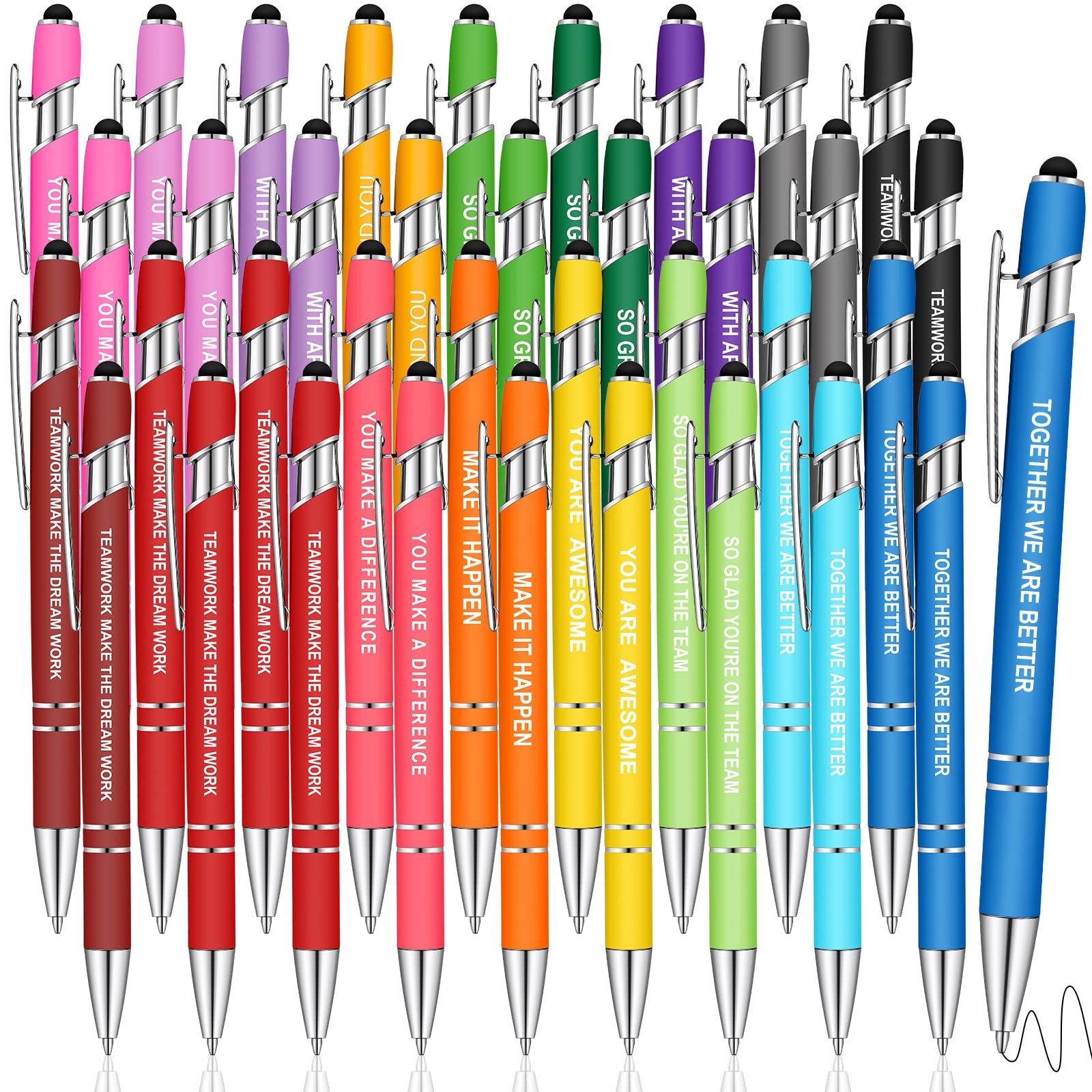 Team Building and Employee Appreciation Pen Sets Motivational Ballpoint ...