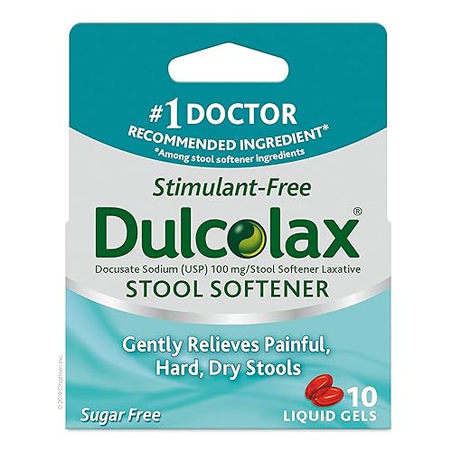DulcoEase Stool Softener Liquid Gels, 10 Count in Oman | Whizz Laxatives