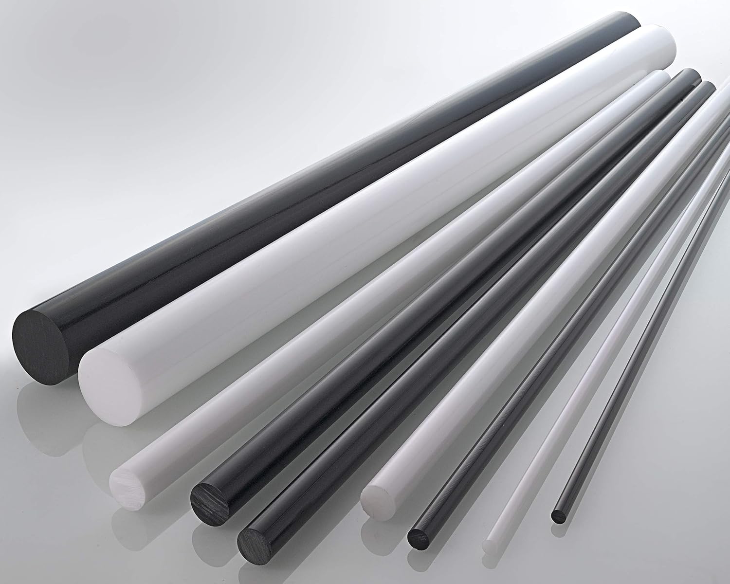 POM (Polyoxymethylen) Rundstab Ø 6-200 mm - Farbe: Weiß/Natur (25 mm ...