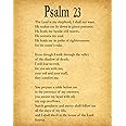 Amazon.com: Psalm 23 Psalm 23 Print Psalm 23 Poster Bible Poster bible ...