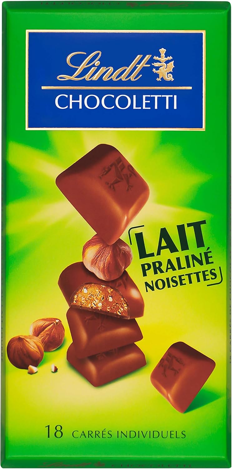 Lindt Chocoletti Lait Praliné Noisettes – 100 g: Amazon.fr: Amazon Pantry