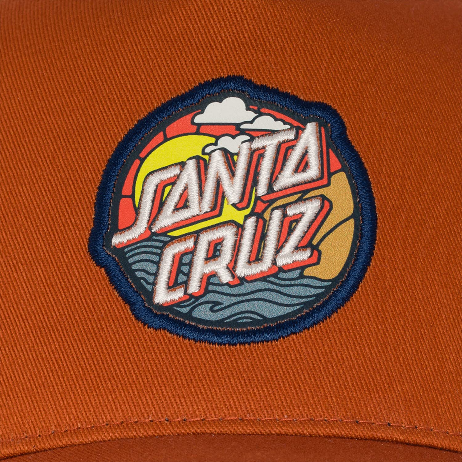 Bingua.com - SANTA CRUZ Cliff View Dot Mesh Trucker Mid Profile Hat Eco ...