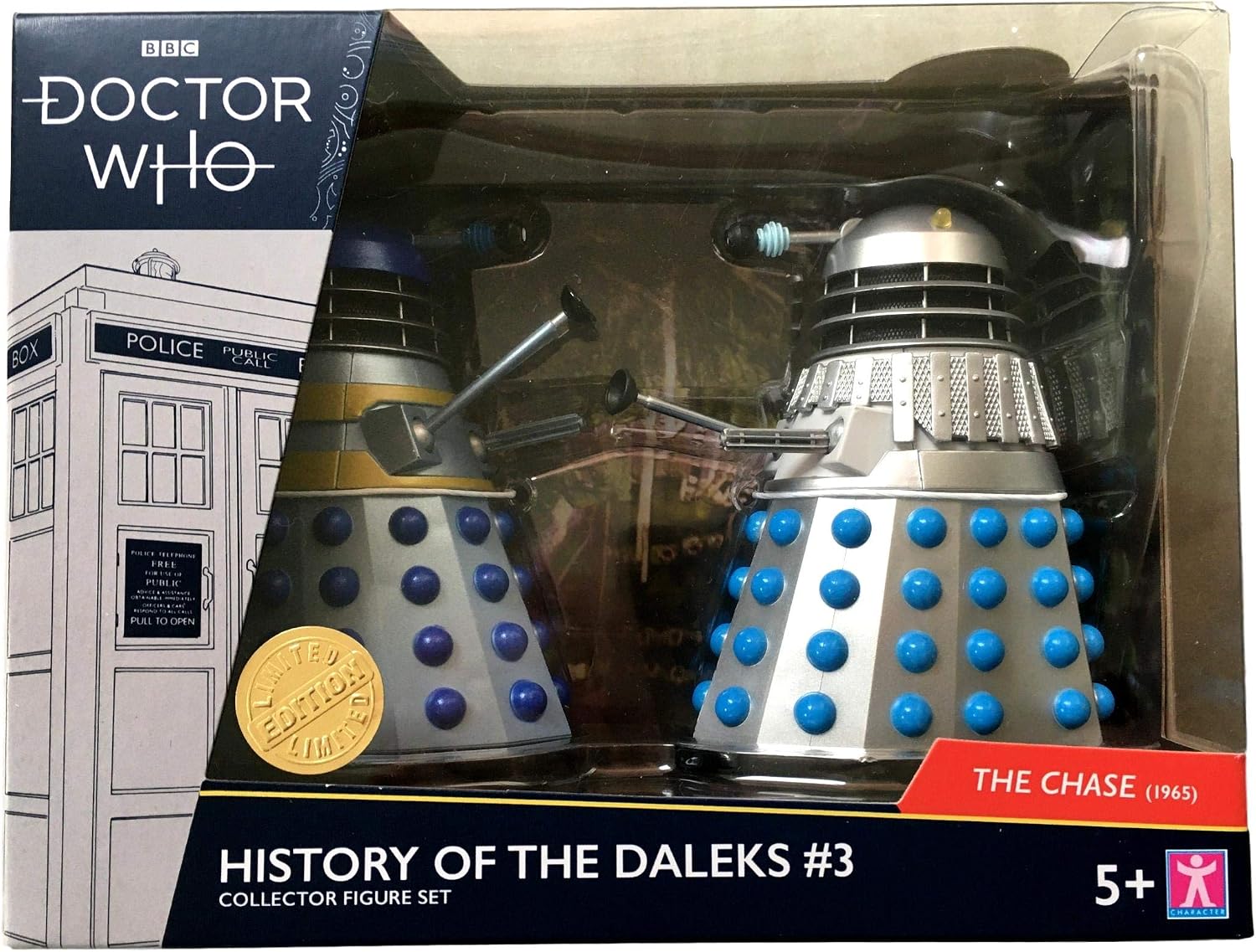 PF Doctor Who Dalek Figures Set 3 The Chase History of the Daleks ...