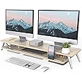 Amazon.com: Fenge Dual Monitor Stand, Monitor Stands Riser for 2 ...