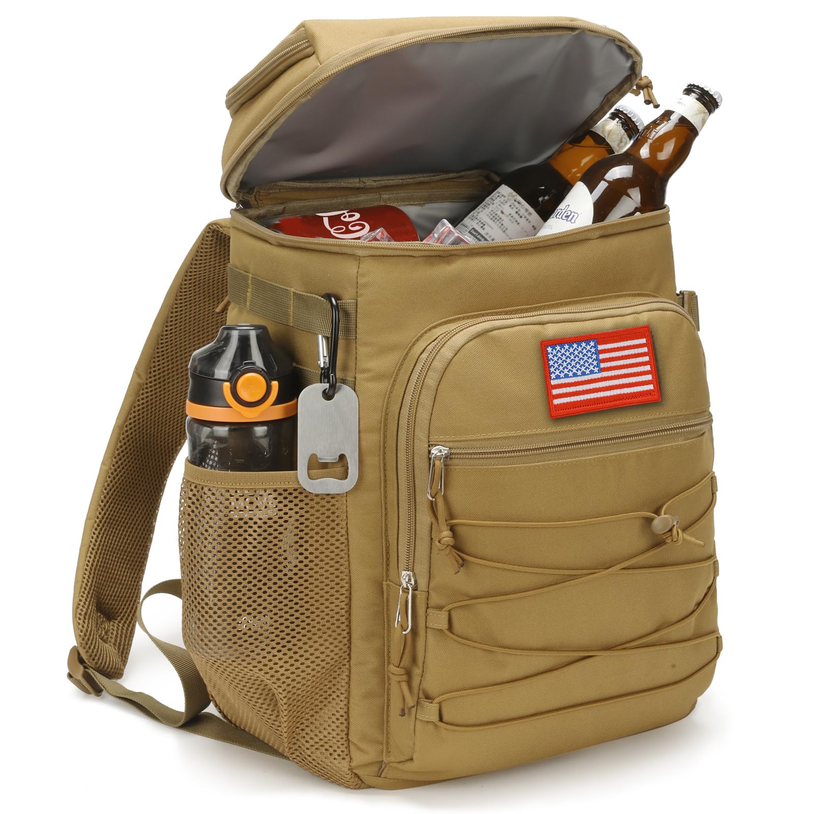 Tactical Backpack Cooler, 25L Cooler Backpack Insulated Leak-Proof ...