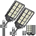 8000W Solar Street Light Outdoor Waterproof, 240000LM Solar Powered Parking Lot Lights Large ...