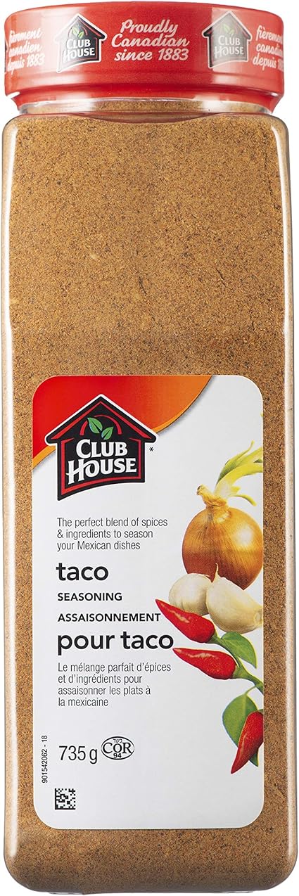 Club House, Quality Natural Herbs & Spices, Taco Seasoning, 735g ...