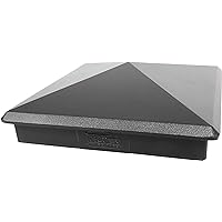 True 6" x 6" Heavy Duty Aluminium Pyramid Post Cap for True/Actual 6" x ...