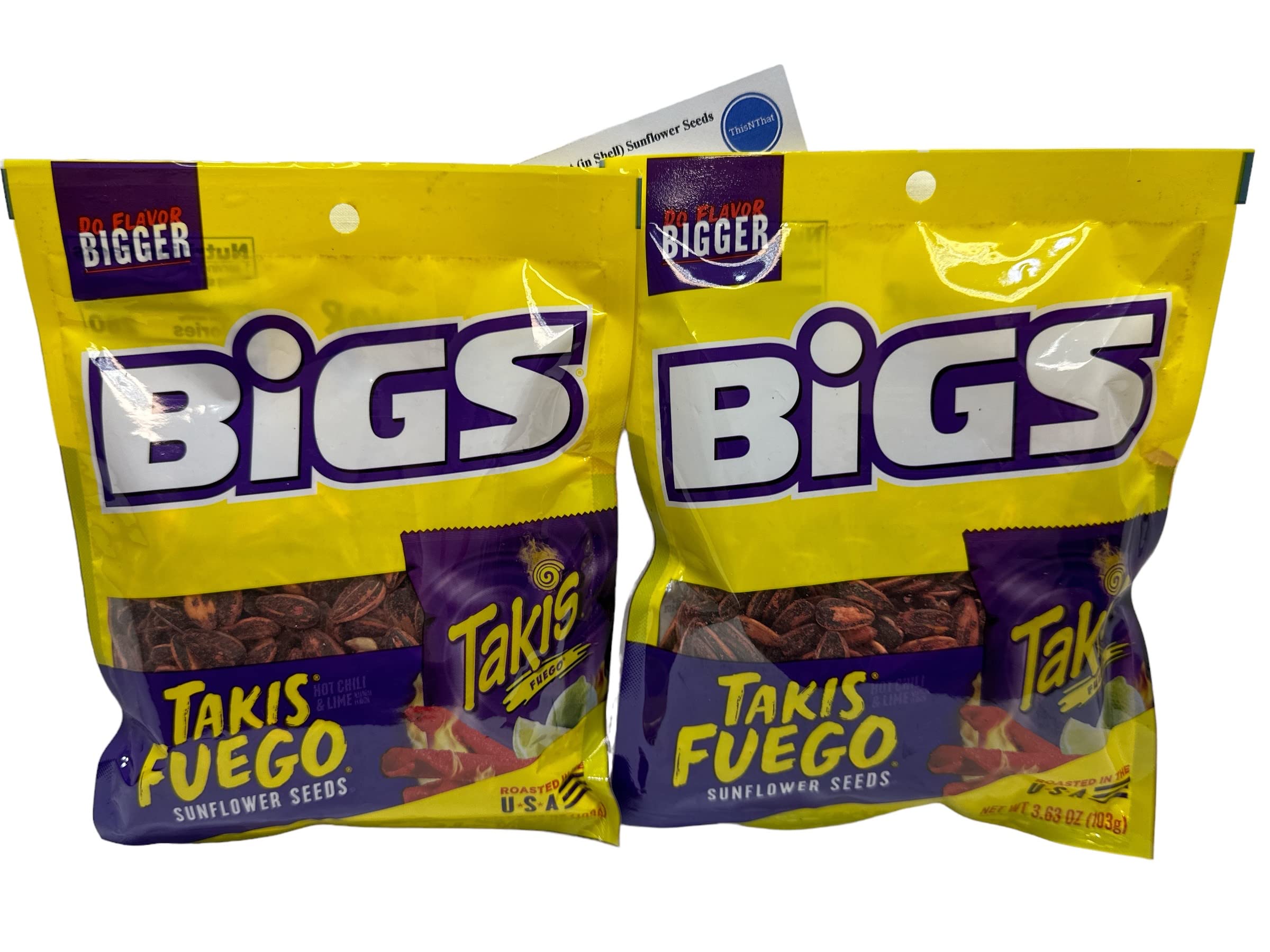 Mua Bigs Takis Fuego Roasted Sunflower Seeds Bundle: (2) 3.63 oz Hot ...