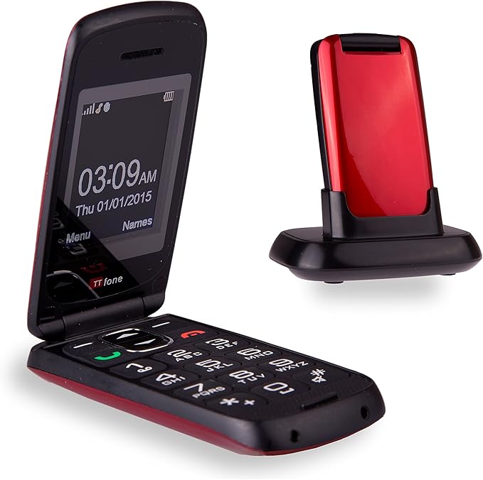 TTfone Star Telefono Cellulare con Tasti Grandi, Rosso: Amazon.it ...