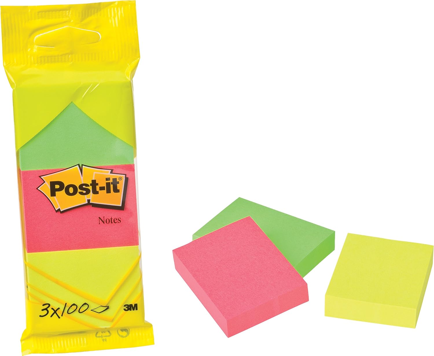 Post-it Notes - Colori giallo, rosa, verde, neon - Appendibile Flow ...