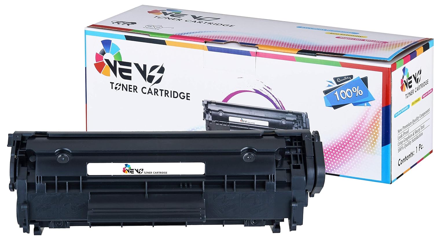Vevo Toner Cartridge 12A for HP Q2612A Laser-Jet Printer 1020, M1005 ...
