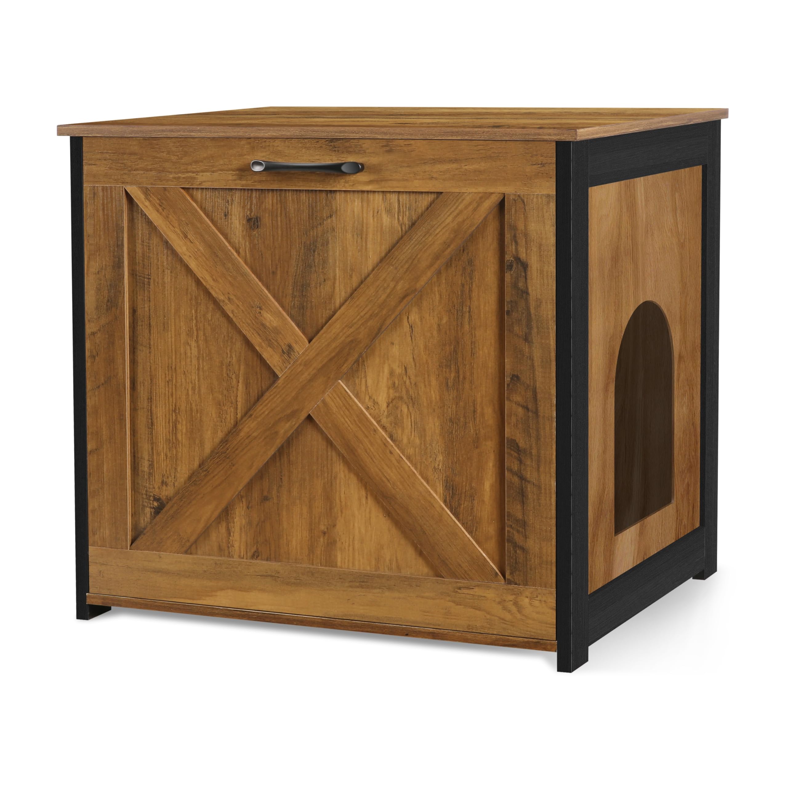 Dwanton Cat ter Box Furniture Hidden, Cat Litter Box Enclosure ...