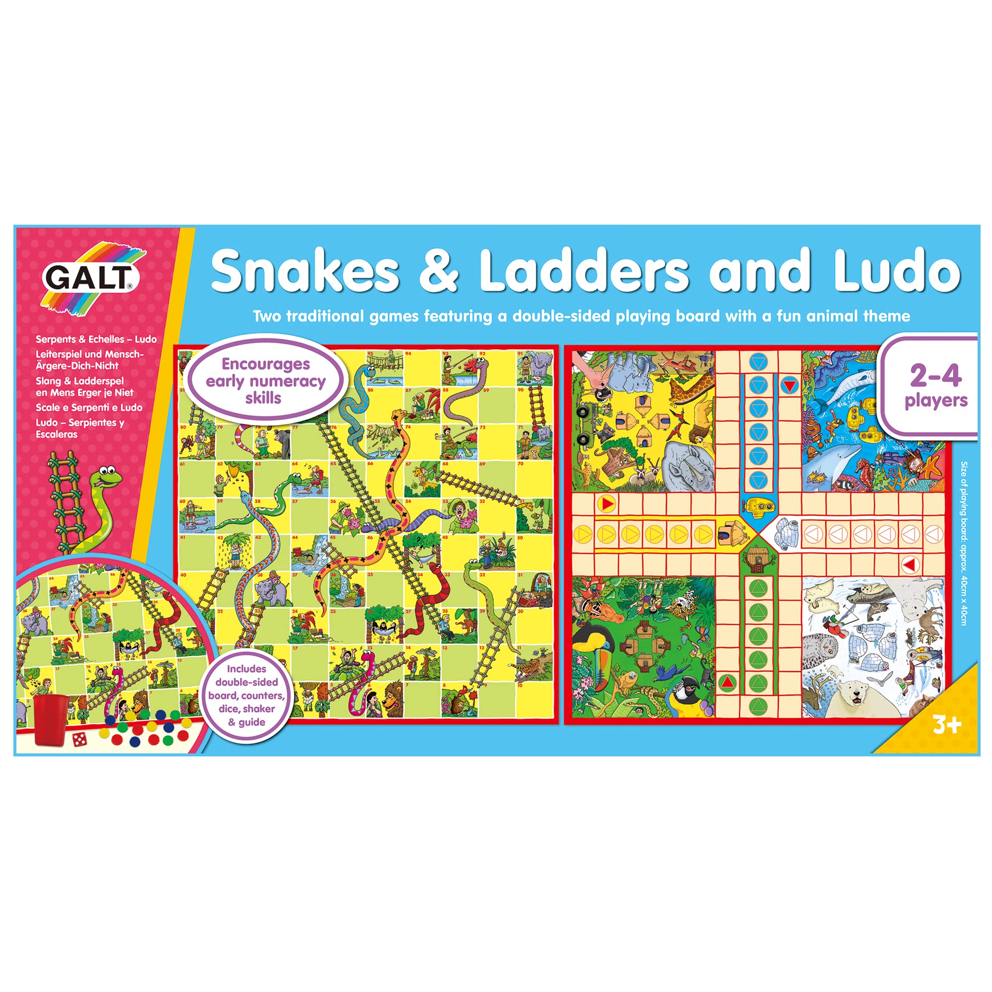 Mua Toys, Snakes & Ladders and Ludo, Classic Family Board Game, Ages 3 ...