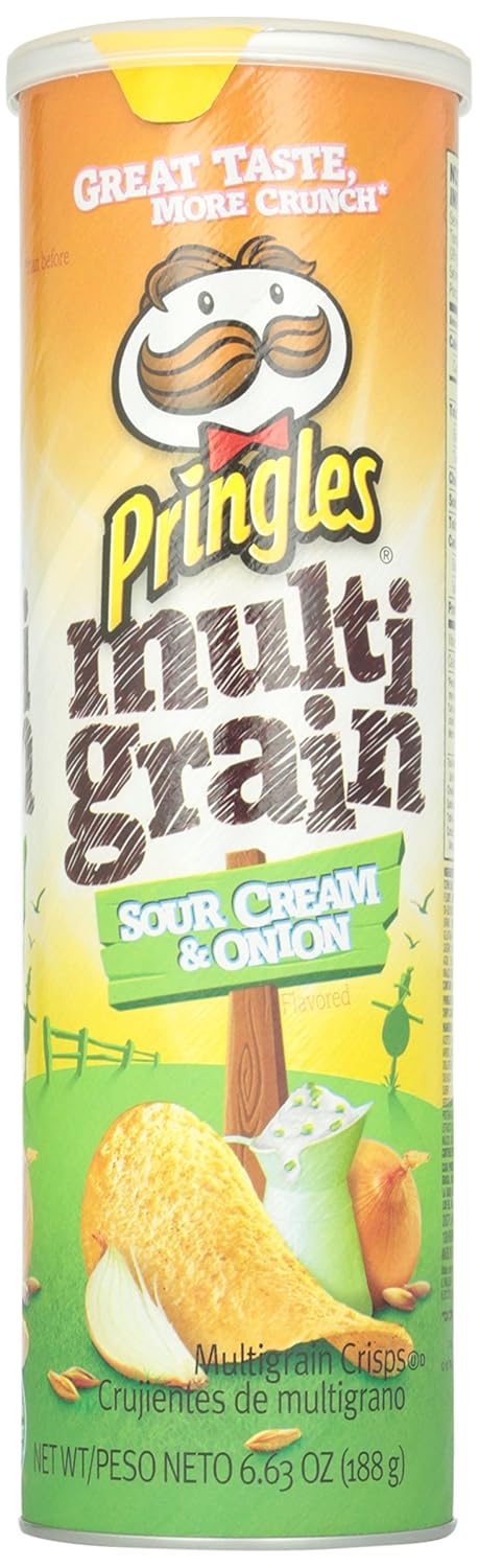 Amazon.com: Pringles Mutli Grain Sour Cream and Onion, 6.63 oz