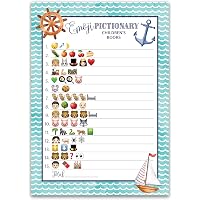 Amazon.com: NAUTICAL Emoji Game — Pack of 25 — Emoji Pictionary ...