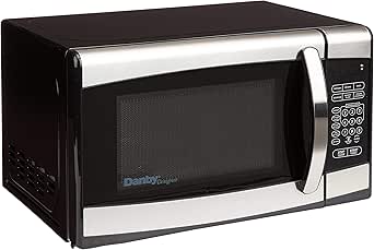 Amazon.com: Danby Designer 0.7 cu.ft. Countertop Microwave, Black ...