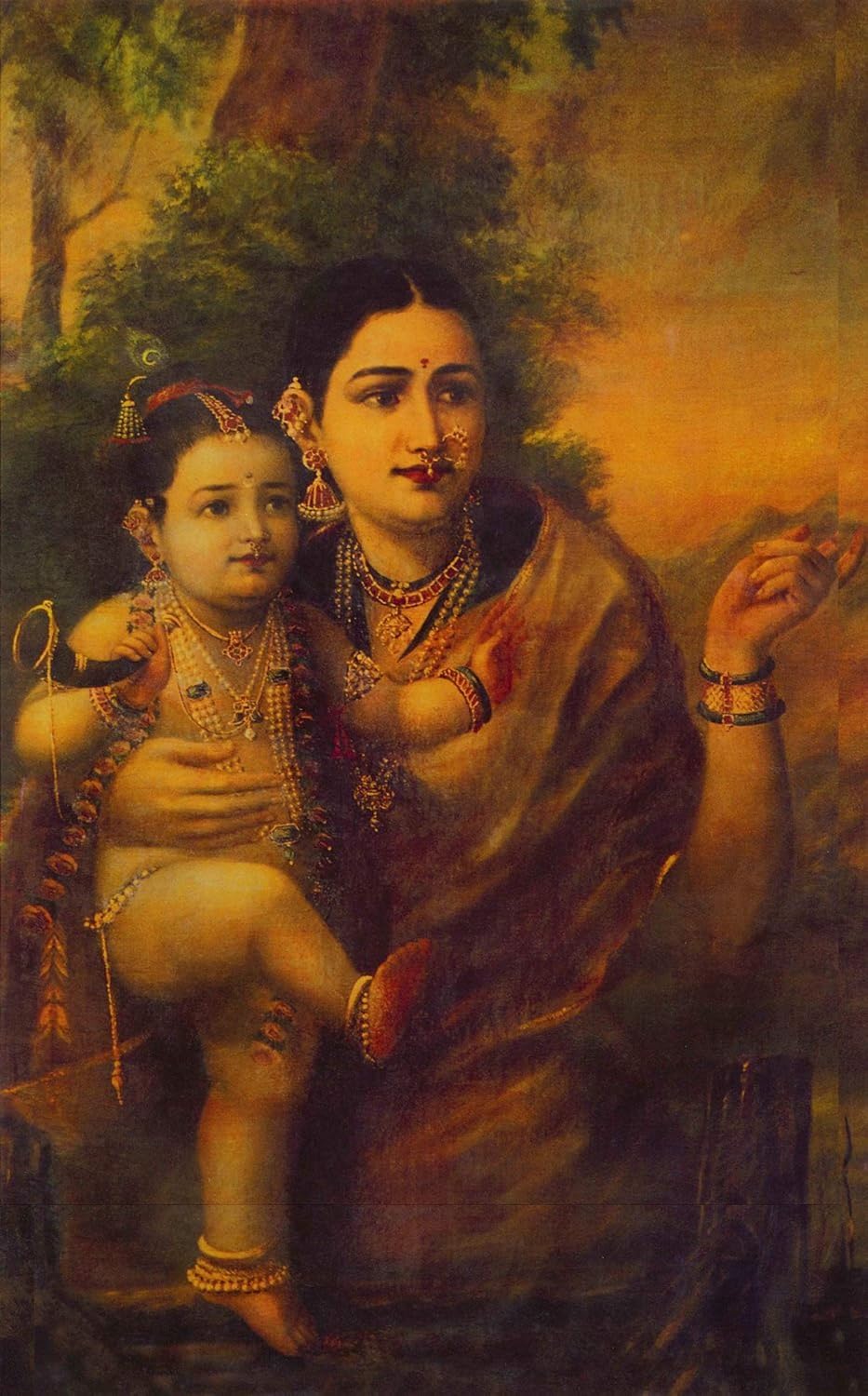 Scpmarts Krishna Yashoda By Raja Ravi Varma The Classic Arts ...