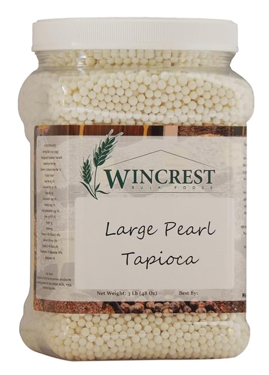Amazon.com : Large Pearl Tapioca - 3 Lb Tub : Grocery & Gourmet Food