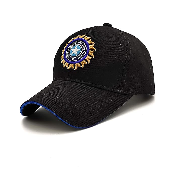 REFFER 3D Embroidered Indian Cricket Team caps Cotton Adjustable for ...