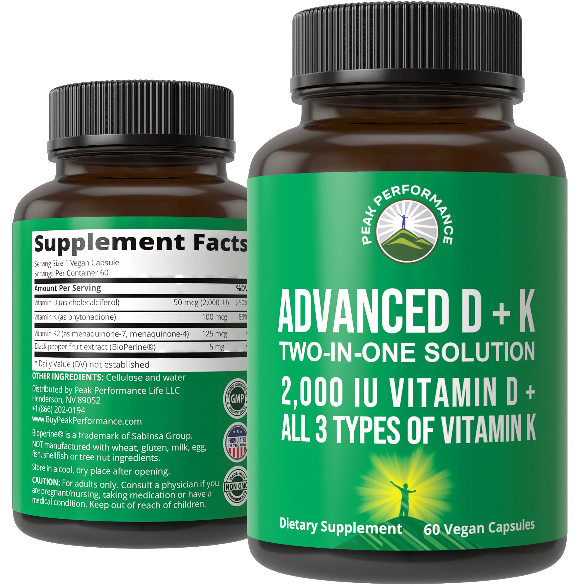 Mua Advanced Vitamin D 2000 IU with All 3 Types of Vitamin K Vitamin D3 and Vitamin K2, K1, MK-7 ...
