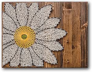Amazon.com: DIY String Art Kit | Daisy String Art Kit | Adult DIY Kit ...