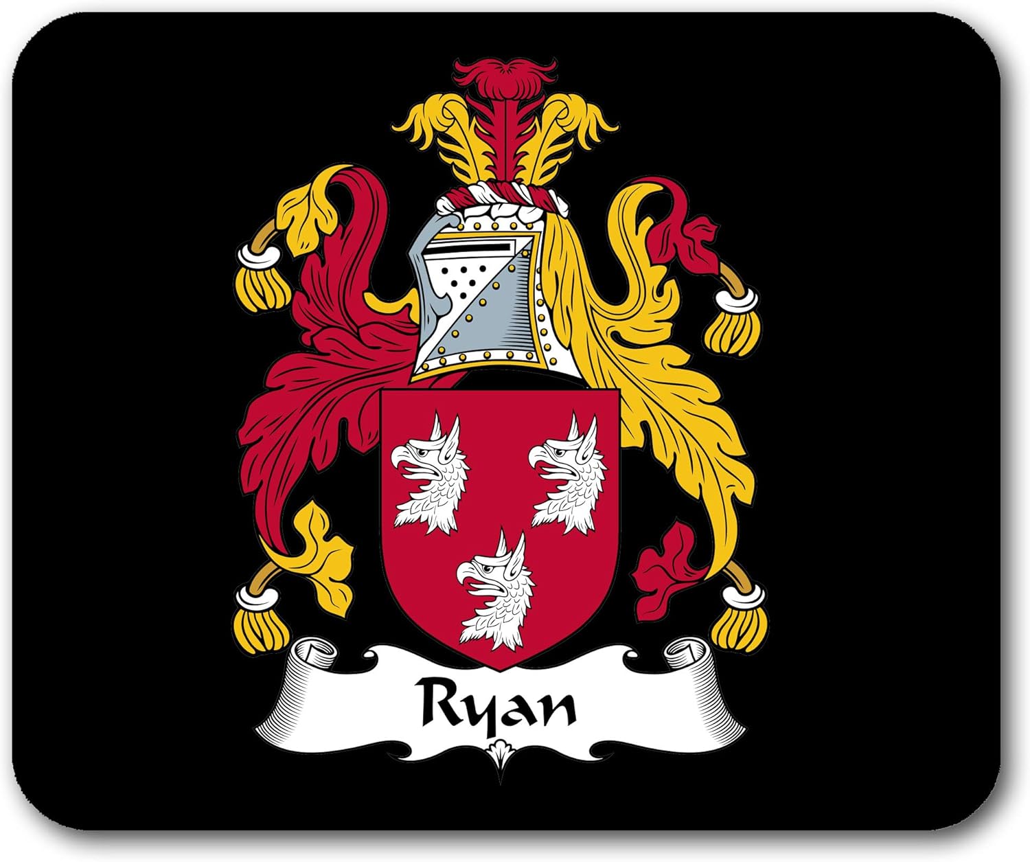 Amazon.com : Ryan Coat of Arms/Ryan Family Crest Mousepad by Carpe Diem ...