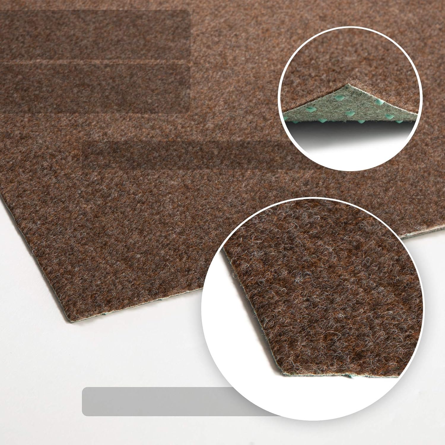 Marrone Tappeto Erba Sintetica per Terrazzo 133x650 cm al Metro Prato ...