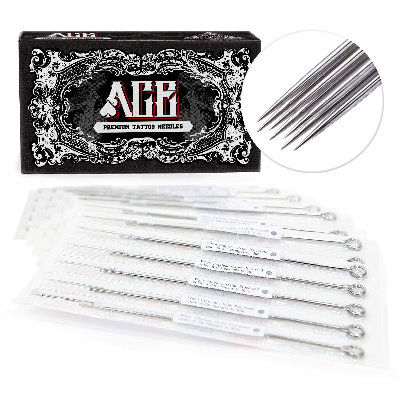 Amazon.com: ACE Needles 50 pcs. Round Curved Magnum Sterile Tattoo ...
