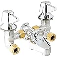 Central Brass 1177-DA Two Handle Shelf Back Bathroom Faucet in Chrome ...