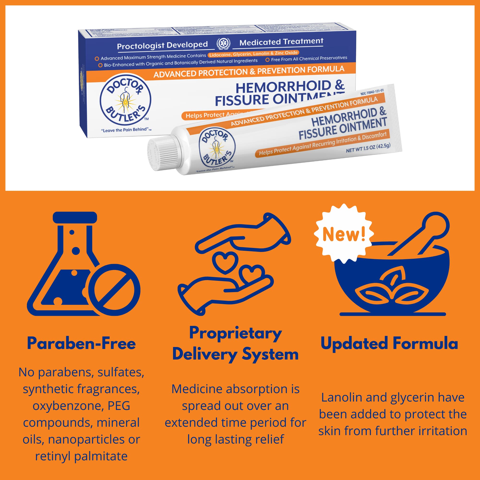 Mua Doctor Butler's Advanced Hemorrhoid & Fissure Ointment – Lidocaine ...