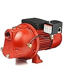 Red Lion RJC-100 1-HP Convertible Jet Pump with Injector Kit, Cast Iron ...