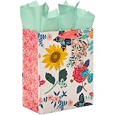 Amazon.com: Hallmark 13" Large Paper Gift Bags, 6-Pack (Pink & Kraft ...