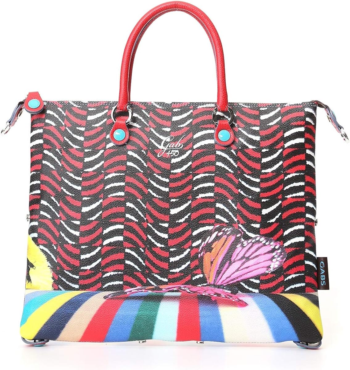 GABS Borsa donna ecoPelle Pelle G3 Large Shopping Tracolla ...