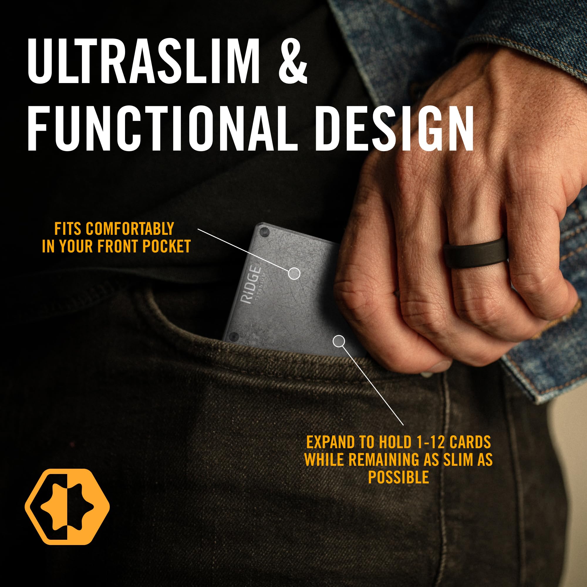 Mua Ridge Wallets for Men - Slim Minimalist Wallet For Men, Front ...