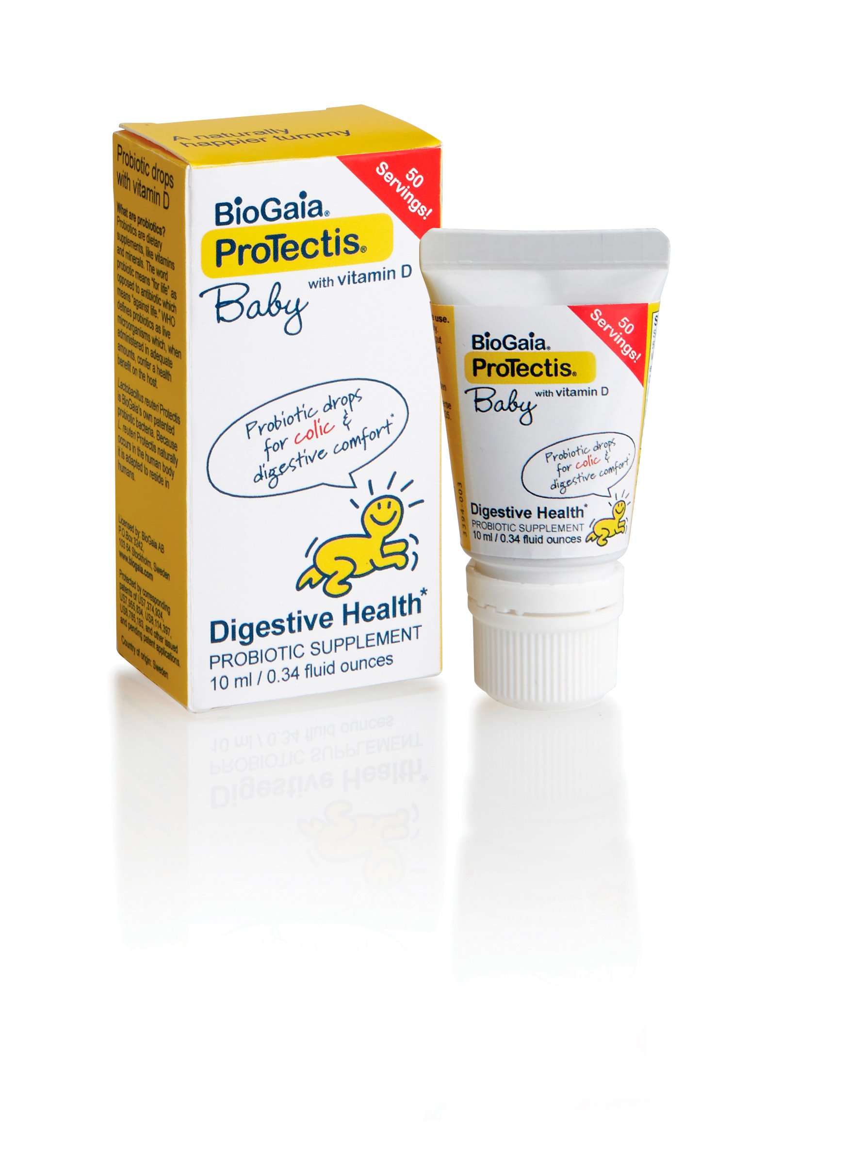 Amazon.com: BioGaia Probiotic Chewable Tablets, Box Simple and Easy Way ...