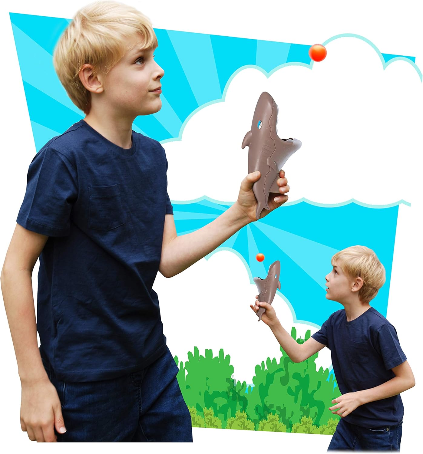 Animal Catch Ball Gun – Shark from Deluxebase. Fun Ocean Ball Popper ...