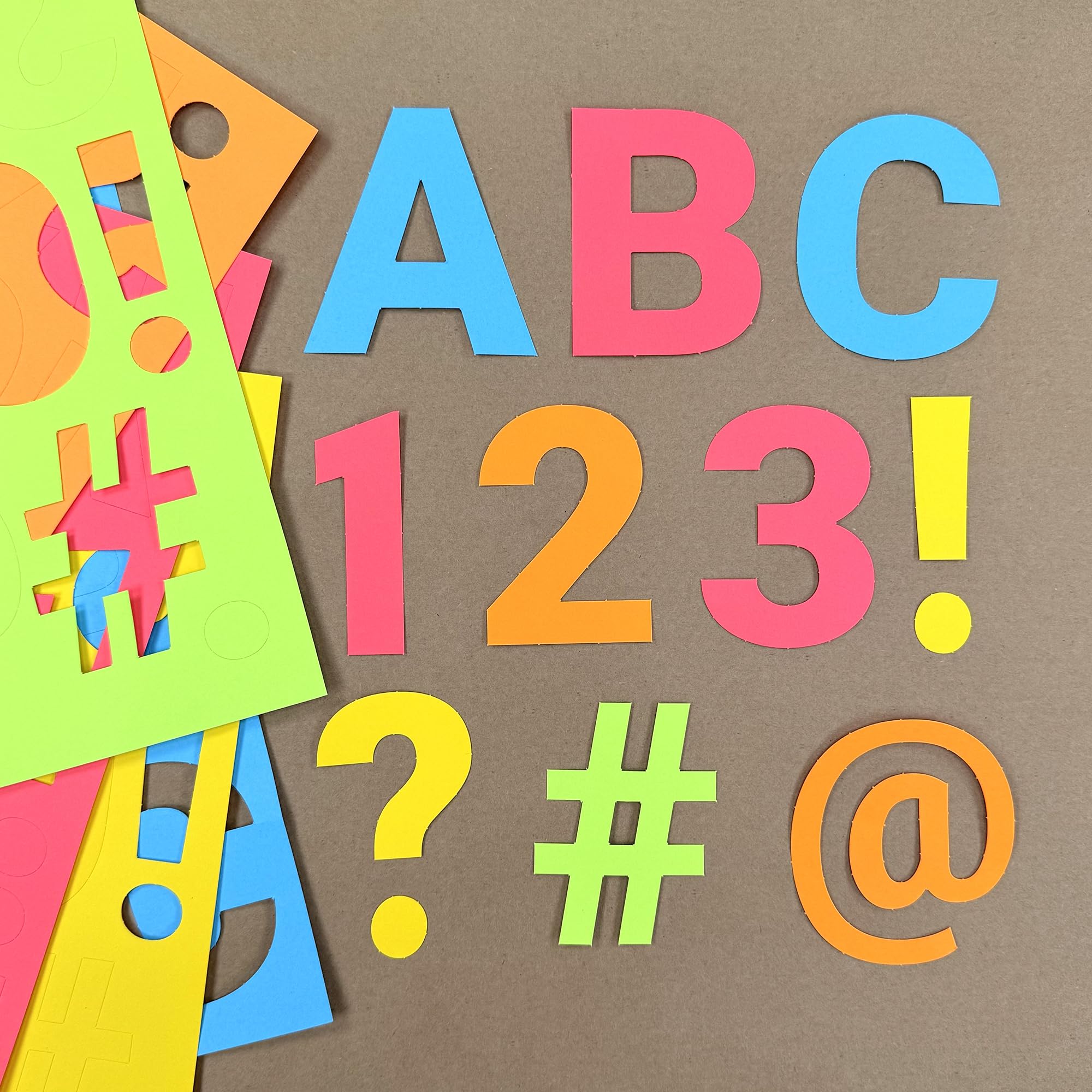 Mua 209 Pcs 3" Bright Bulletin Board Letters & Numbers, Capital ...