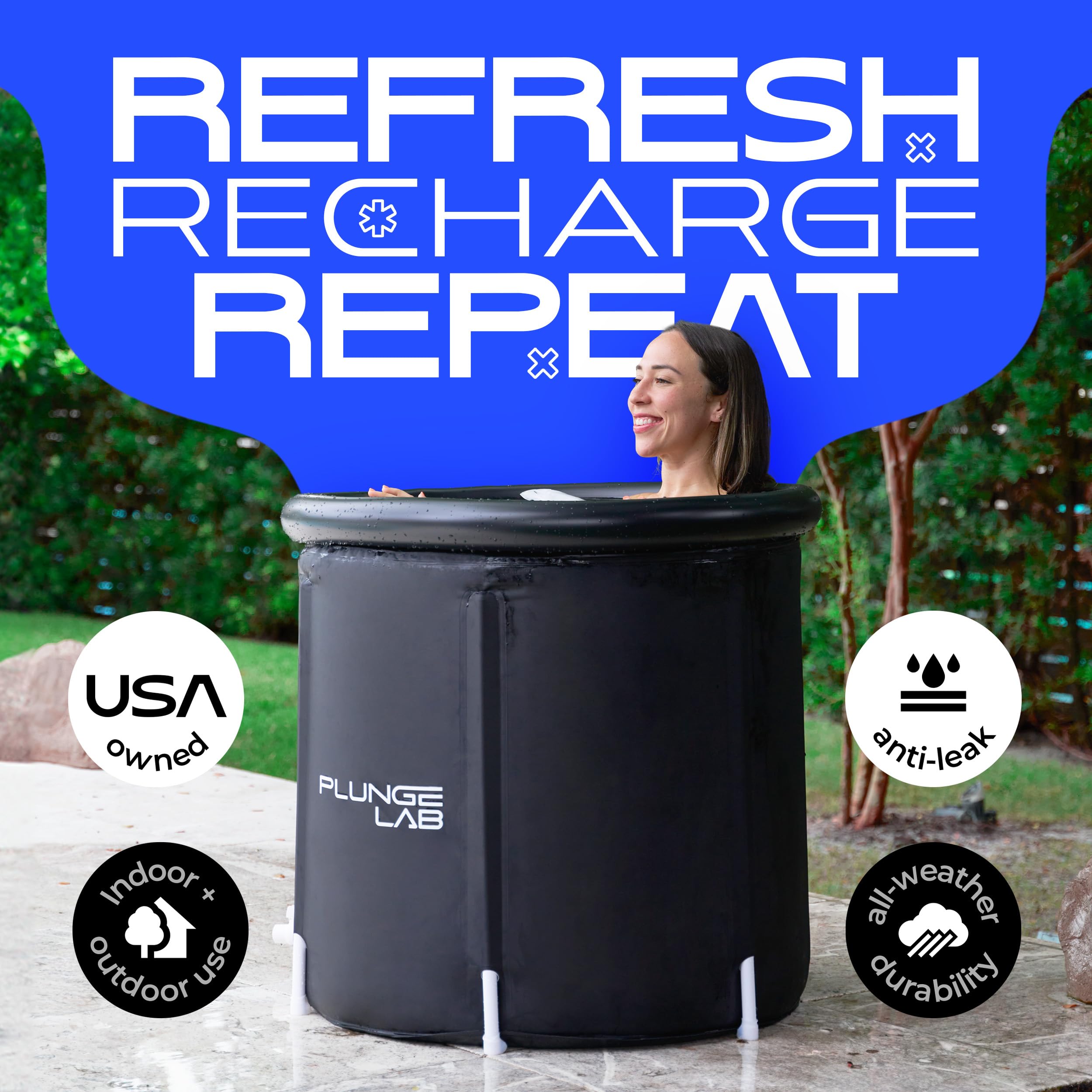 Mua Plunge Lab Cold Plunge Tub XL, Portable Ice Bath Tub for Athletes ...
