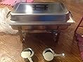 Amazon.com: Tiger Chef 8 Quart Full Size Stainless Steel Chafer and 3 1 ...