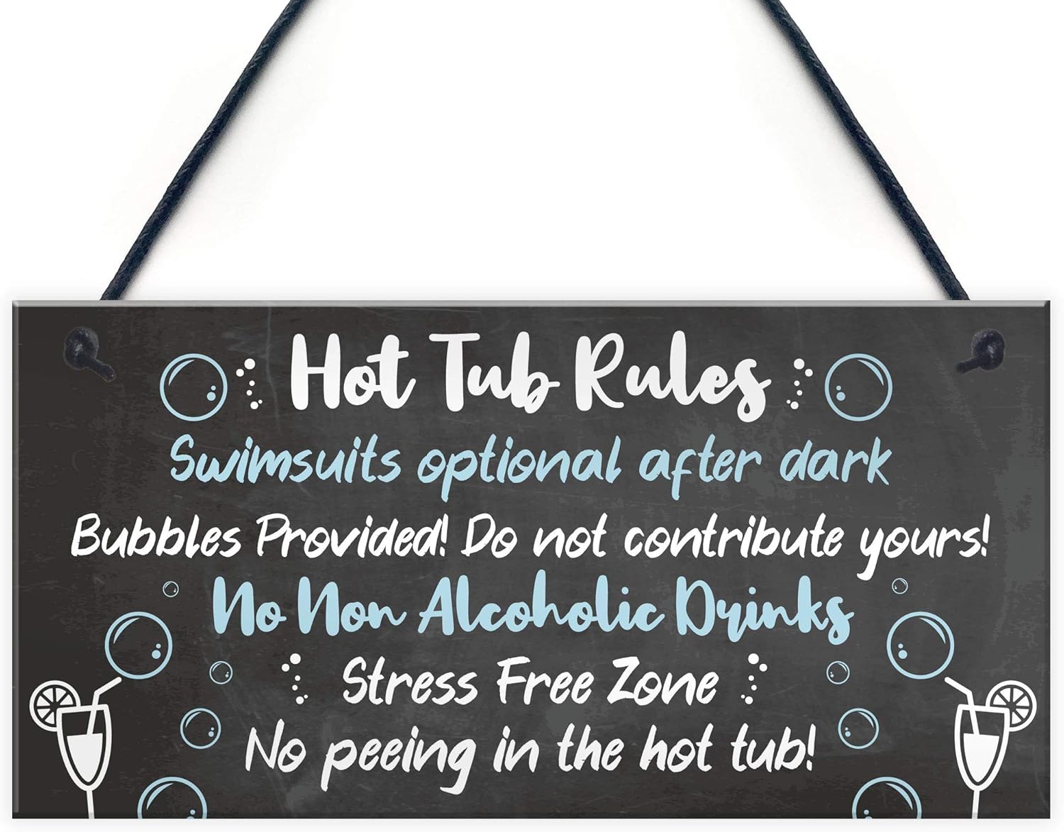 RED OCEAN HOT TUB RULES Sign Hot Tub Signs And Plaques Shed Sign Summer ...