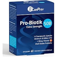CanPrev Pro-Biotik 15 Billion CFU, 60 V-Caps 60-Day Supply - Non-GMO ...